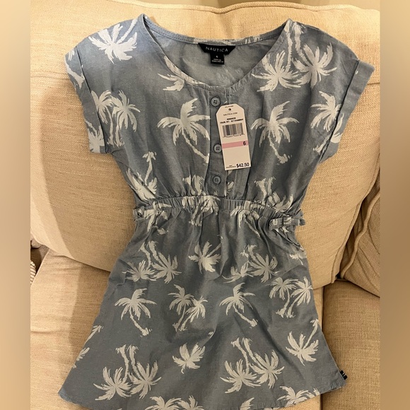 Nautica | Dresses | Nautical Girls Palm Tree Mini Dress Size 6 Nwt | Poshmark